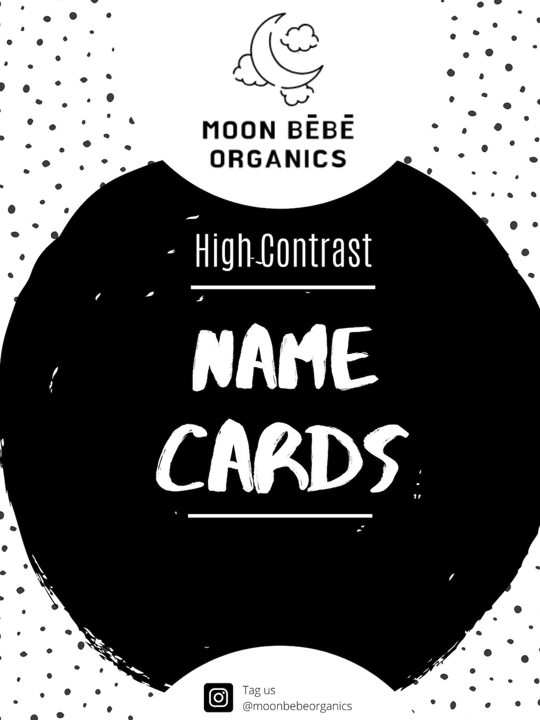 High Contrast Personalized Name Cards - Etsy
