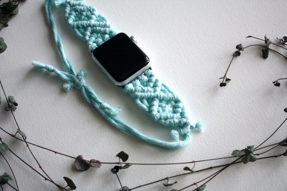 Macrame Watch Band Handmade Apple Watch Band Boho Apple | Etsy