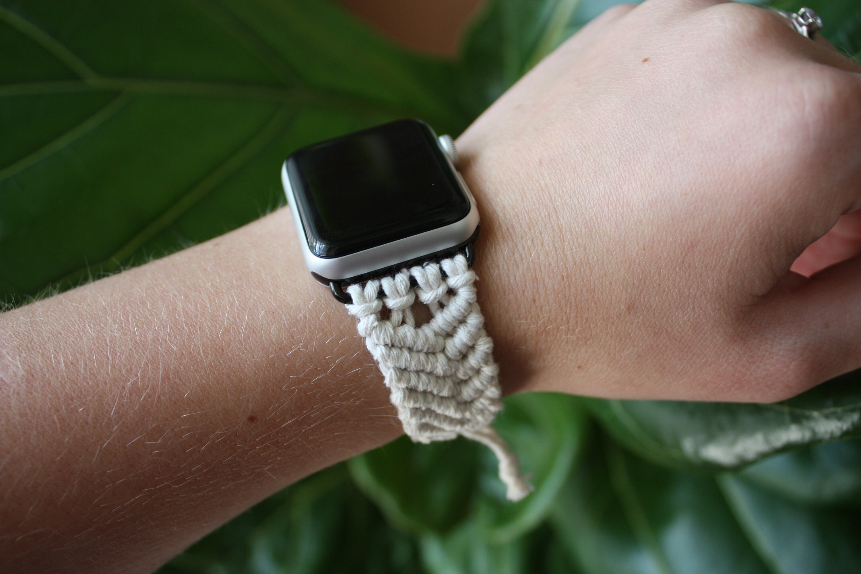 Macrame Watch Band Handmade Apple Watch Band Boho Apple | Etsy