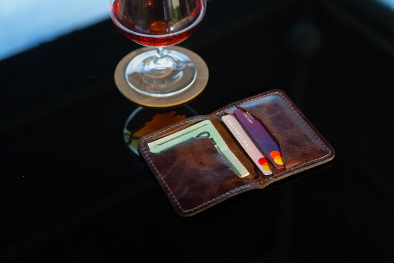 Wallet Leather Personalized Wallet Card Wallet Custom - Etsy