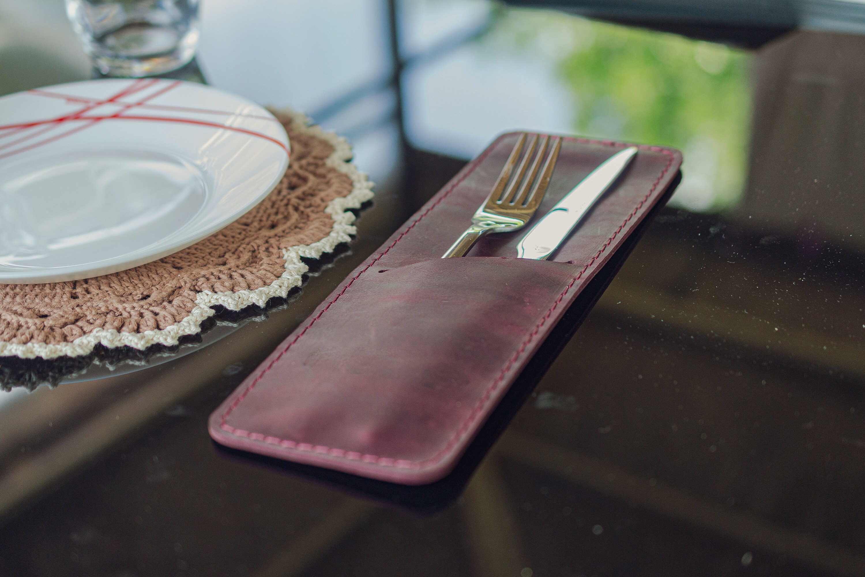 Leather Cutlery Pouch Utensil Pouch Leather Case for Spoon - Etsy