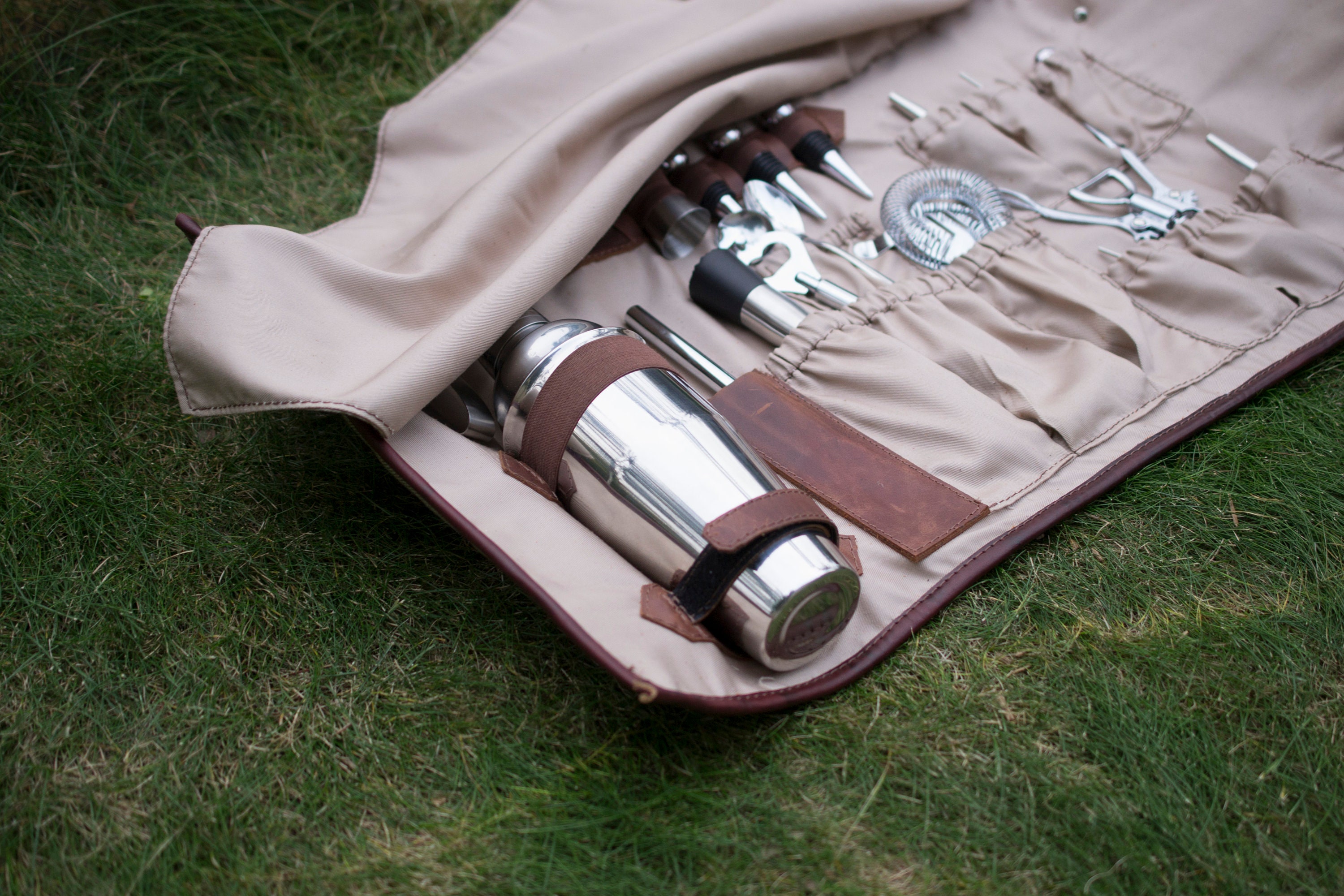 Personalized Bartender Roll Barman Gift Canvas Roll | Etsy