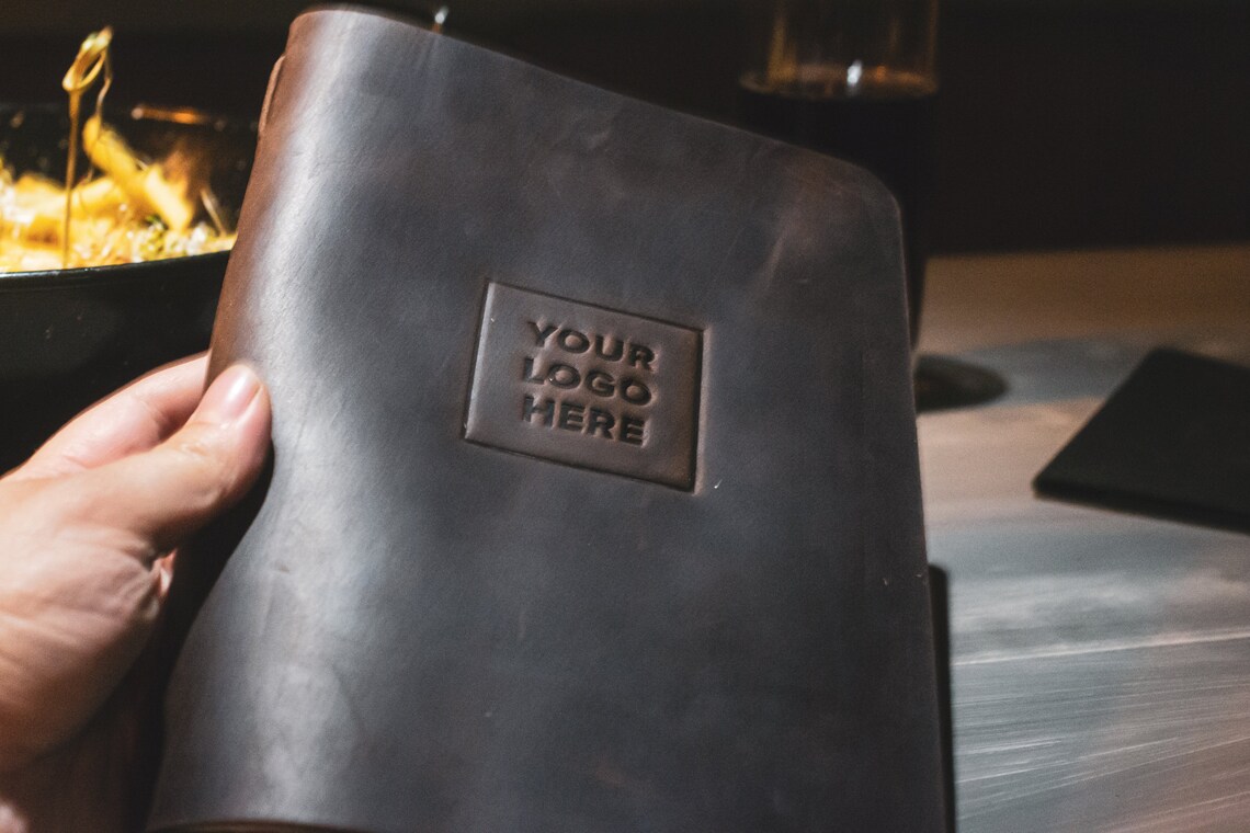 Restaurant Menu Folder Leather Menu Cover Wedding Guest | Etsy