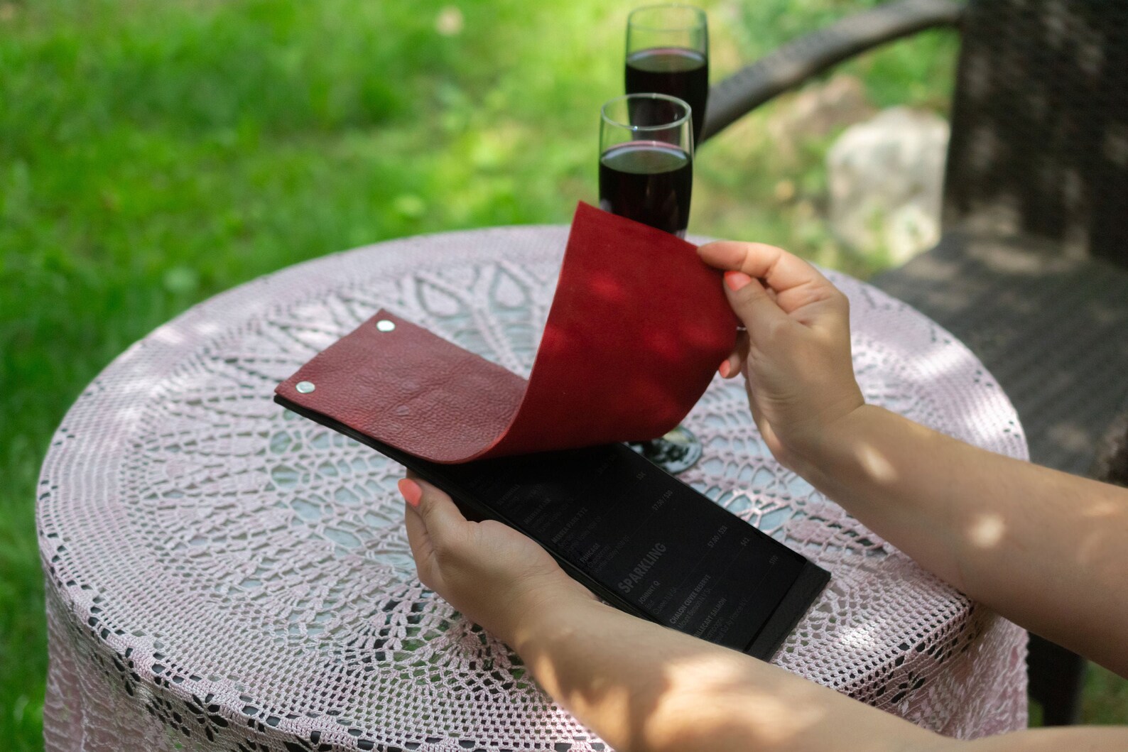 Cocktail Menu Holder Modern Wedding Bar Menu Leather Menu - Etsy