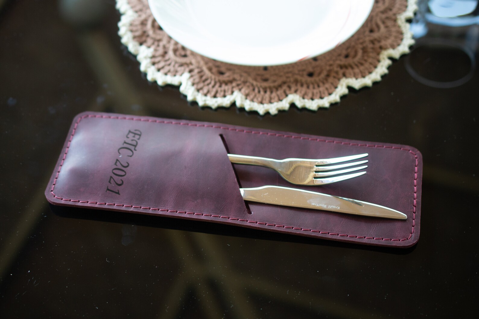 Leather Cutlery Pouch Utensil Pouch Leather Case for Spoon - Etsy