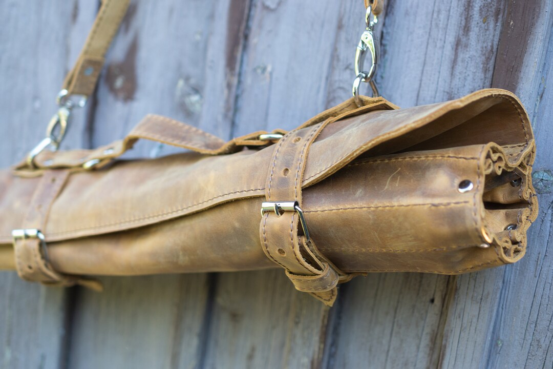 Knife Roll Chefs Roll for Chef's, Knife Storage Tool Rool, Handmade ...