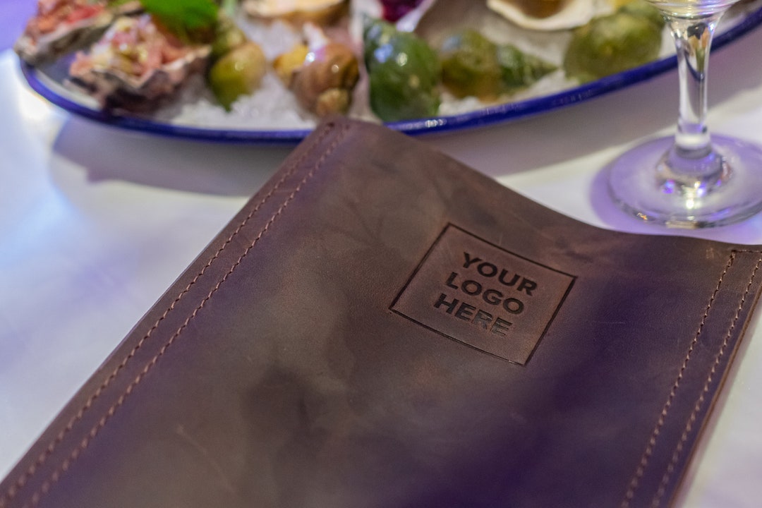 Restaurant Menu Folder, Folding Menu, Leather Menu, Custom Menu Cover ...