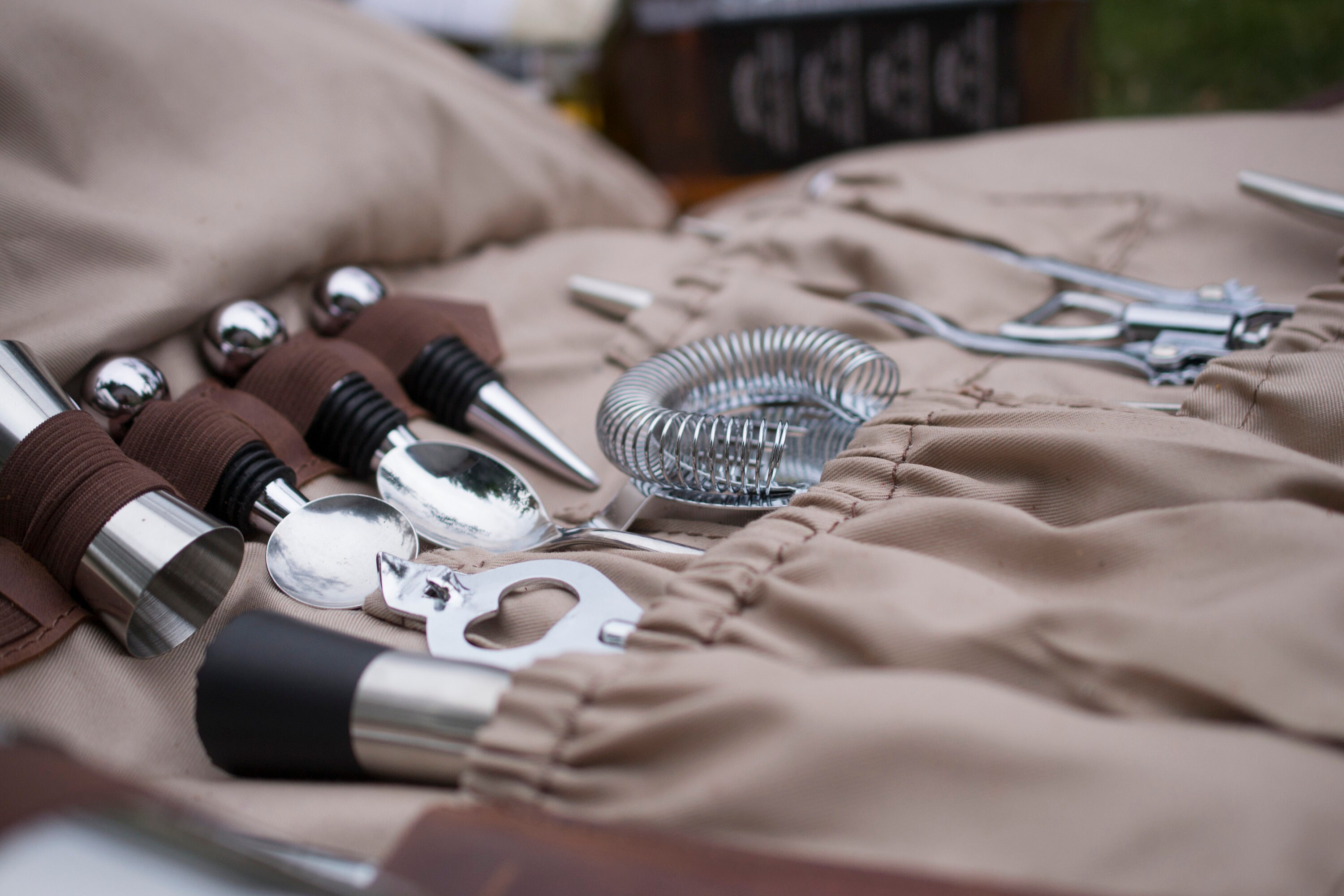 Personalized Bartender Roll Barman Gift Canvas Roll | Etsy