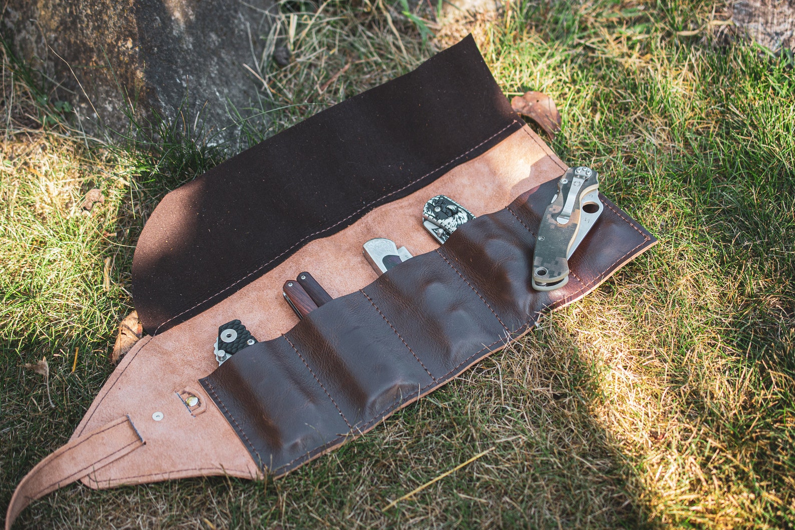 Pocket Knife Storage Leather Knife Sheath Pocket Knife | Etsy