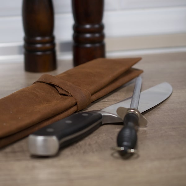 Leather Knife Roll - Etsy