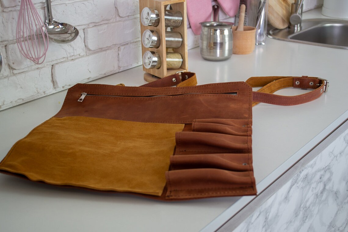 Personalization Chef Knife Roll Leather Knife Bag Knife | Etsy