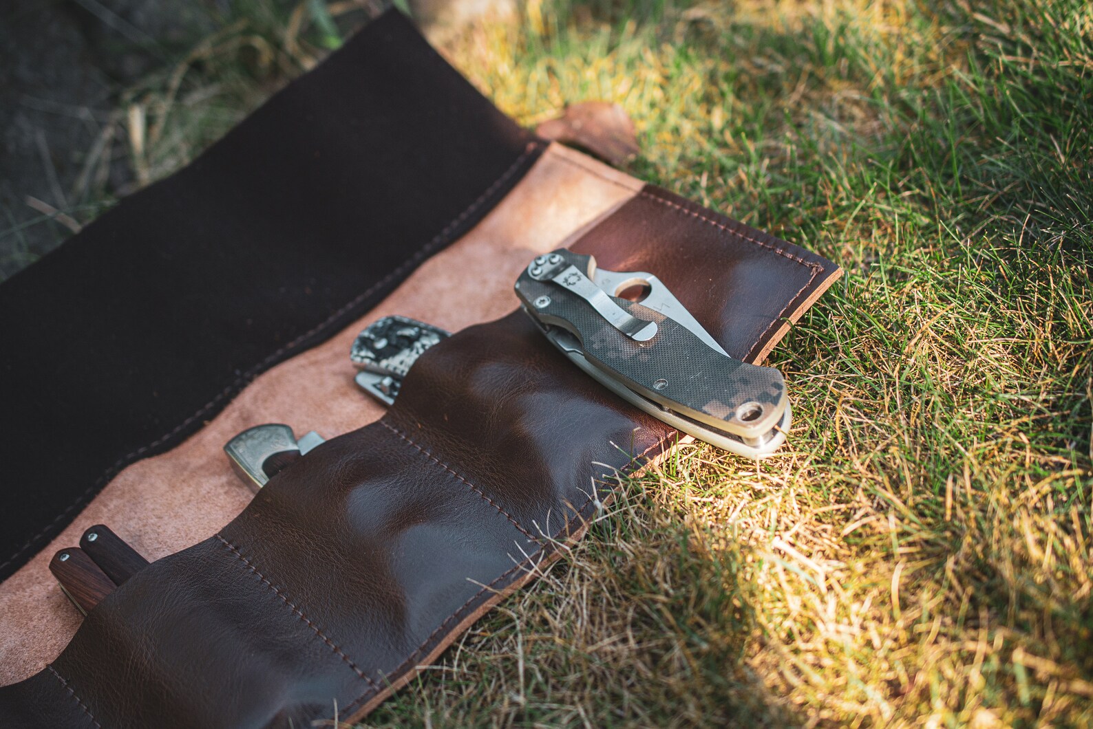 Pocket Knife Storage Leather Knife Sheath Pocket Knife | Etsy