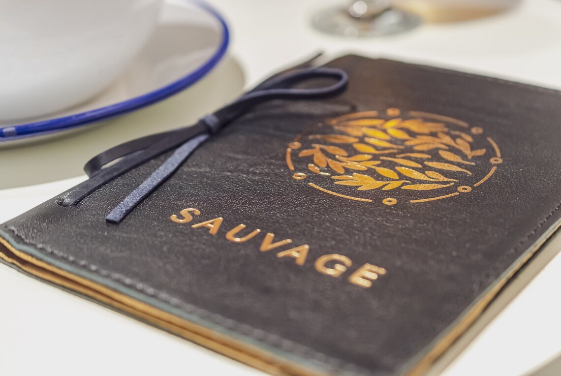 Custom Leather Menu Holder With Embosing Personalised Gifts | Etsy