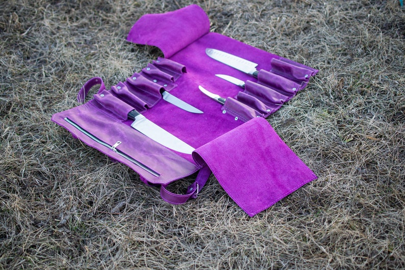 Personalized Leather Chef Knife Roll Custom Knife Roll - Etsy