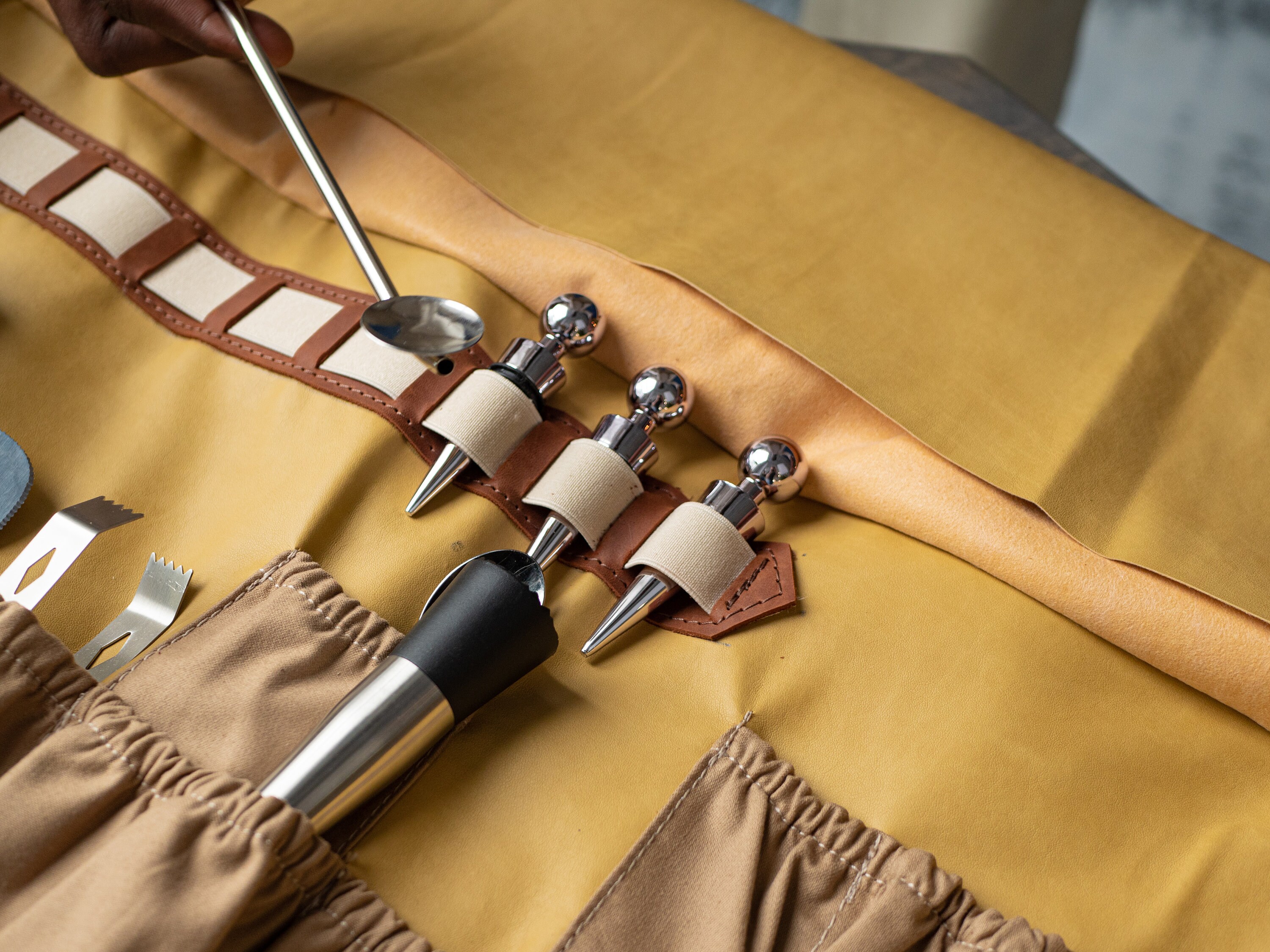 Bartender Storage Bartender Kit Canvas Roll Bartender Bag - Etsy