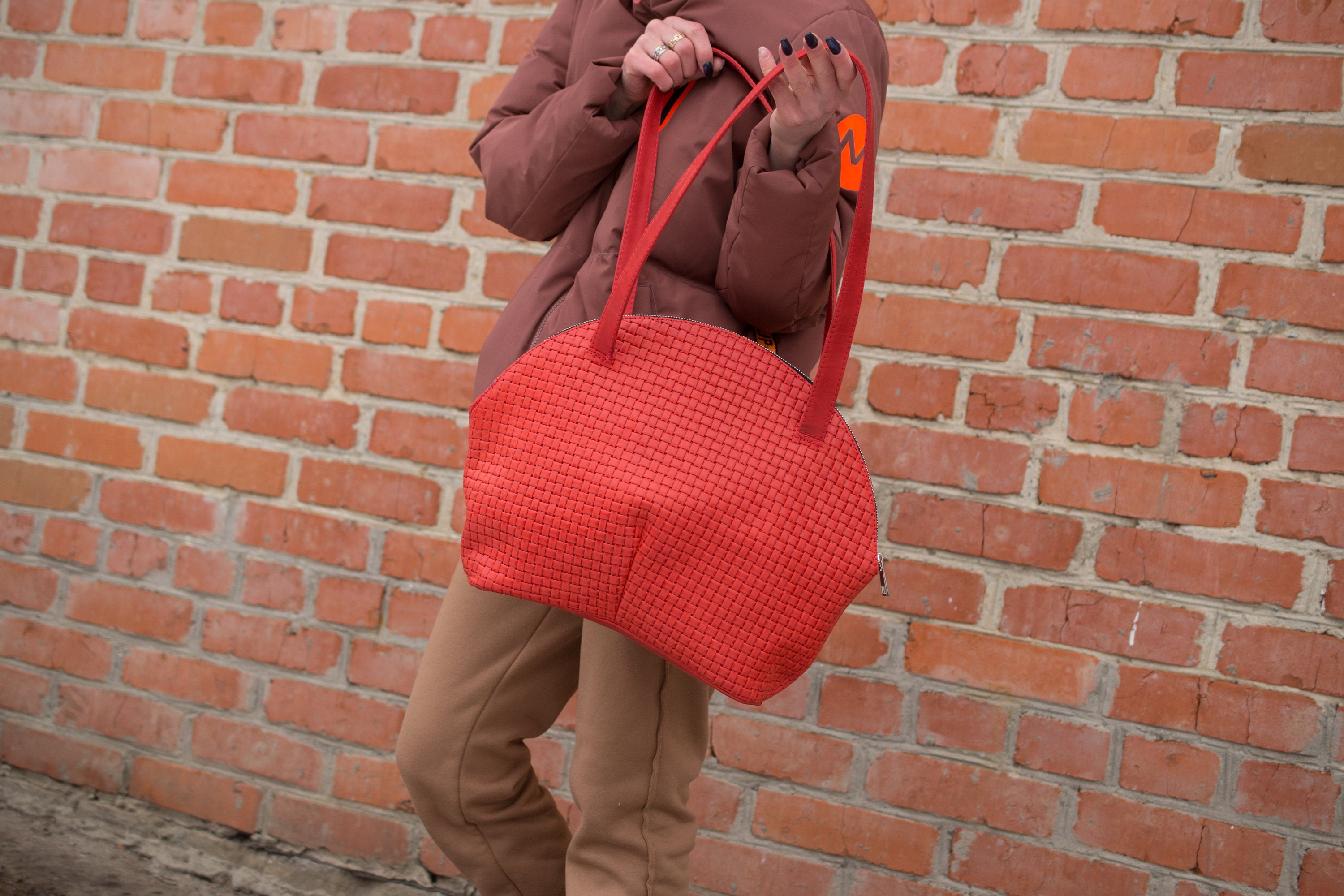 Personalized Leather handbag Leather Shoulder Bag vintage | Etsy
