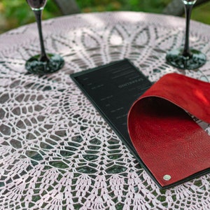 Cocktail Menu Holder Modern Wedding Bar Menu Leather Menu - Etsy