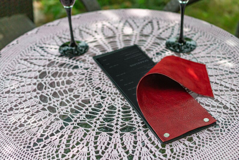 Cocktail Menu Holder Modern Wedding Bar Menu Leather Menu - Etsy