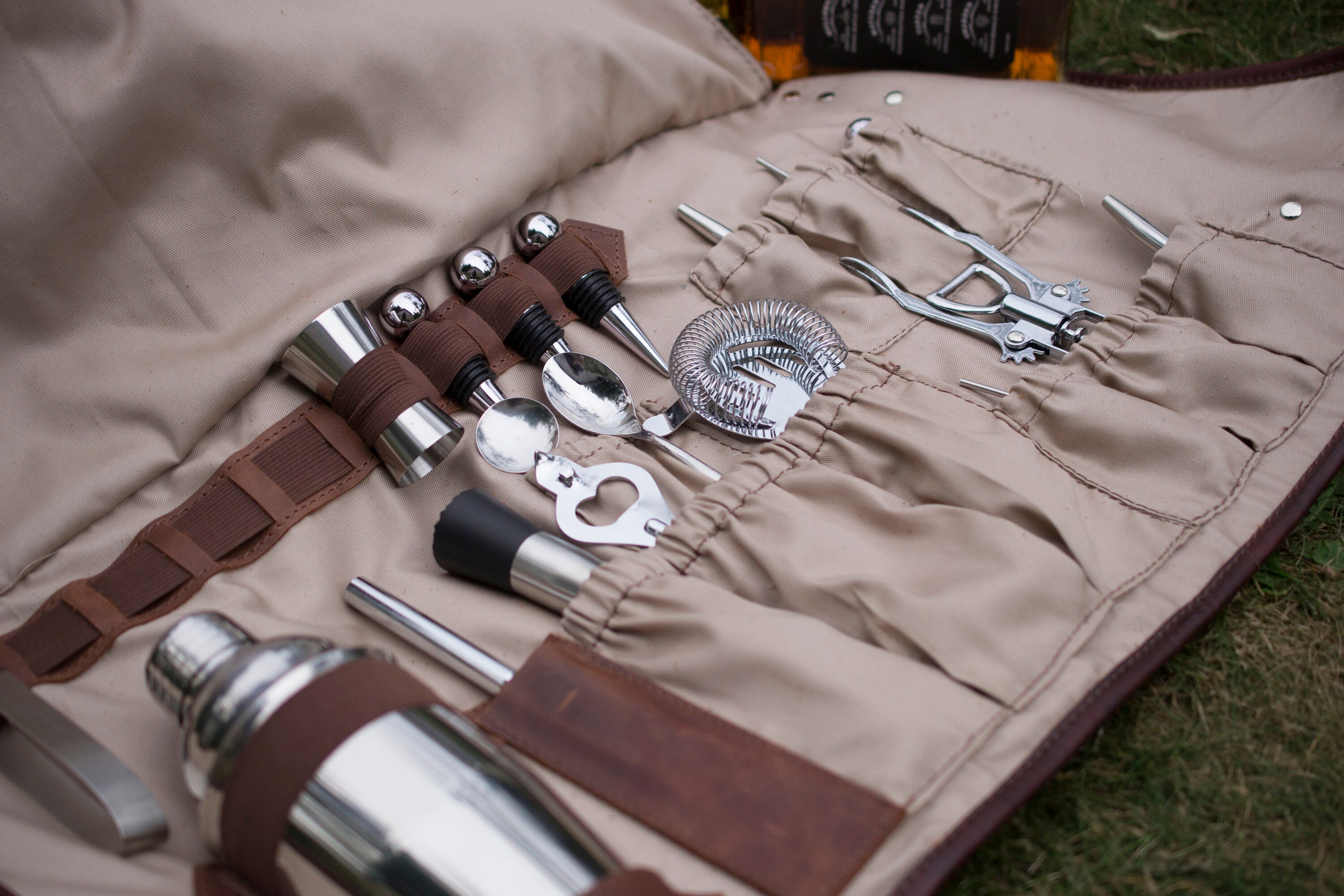 Personalized Bartender Roll Barman Gift Canvas Roll | Etsy