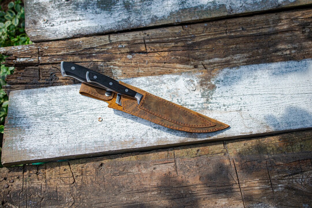 Personalized Leather Cover for 2 Knives, Knife Case Blade Protectors ...