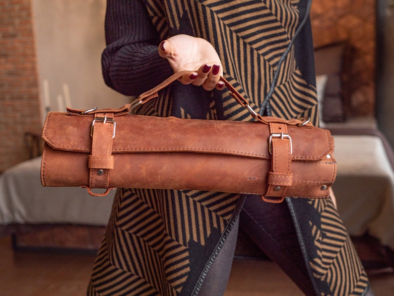 Custom Knife Case Brown Case for Knives Bag for Knives | Etsy