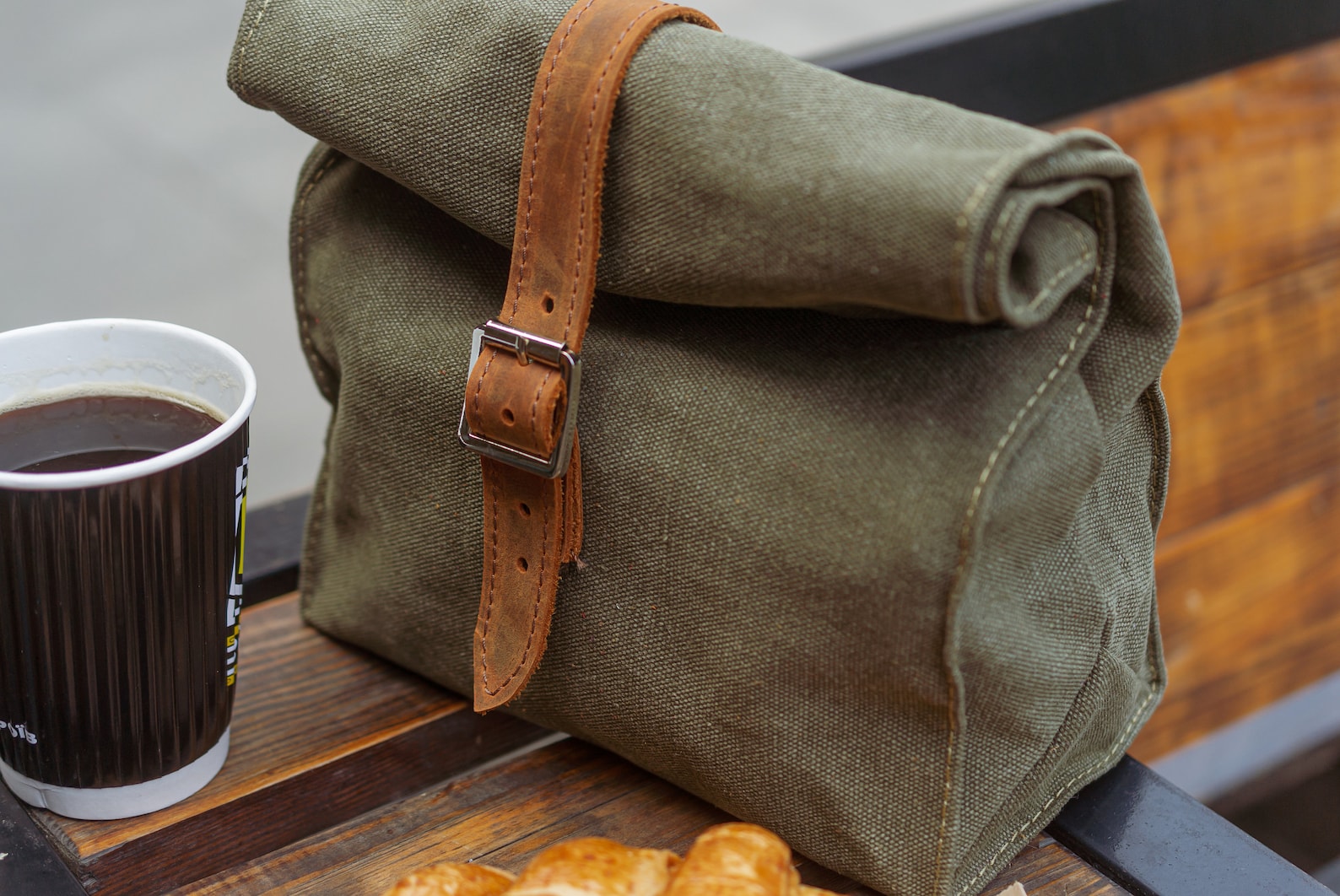 Monogrammed Canvas Lunch Bag Stylish Food Bag Bag for Eating - Etsy