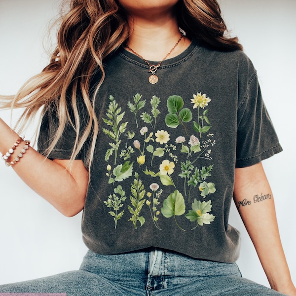 Botanical Shirt - Etsy