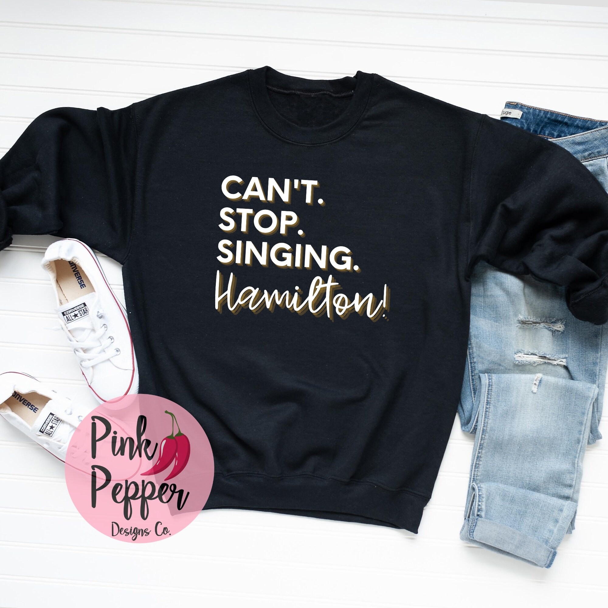 Hamilton Musical Sweater Can't Stop Singing Hamilton - Etsy