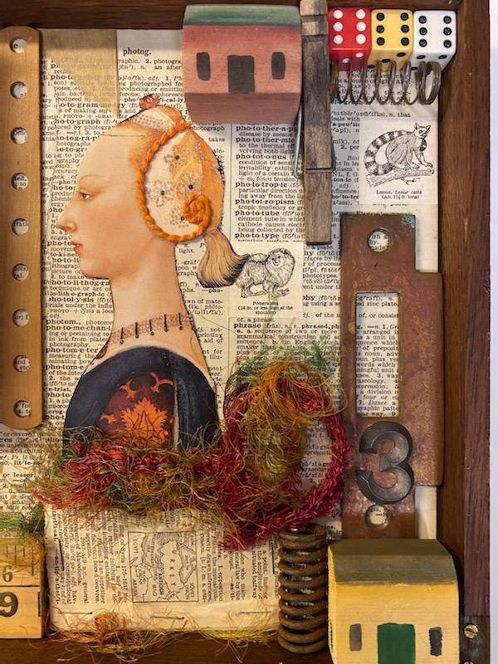 Assemblage Art, Found Object Art, home, Uccello, Painter of Woman ...