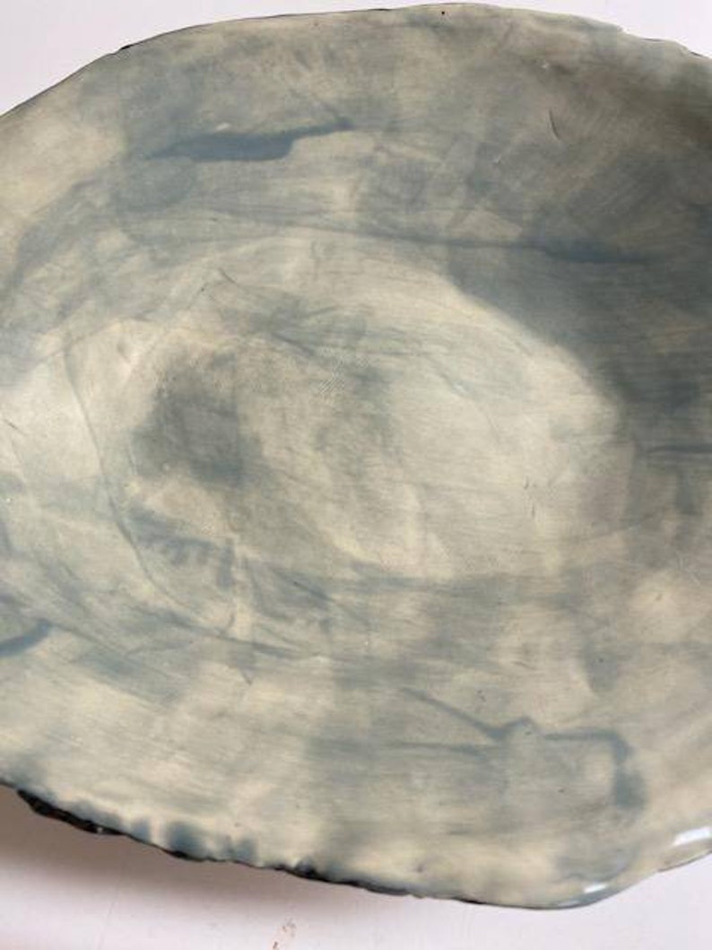 Whimsical Pottery Bowl, an Oyster Shell Shaped Bowl, Functional Bowl ...