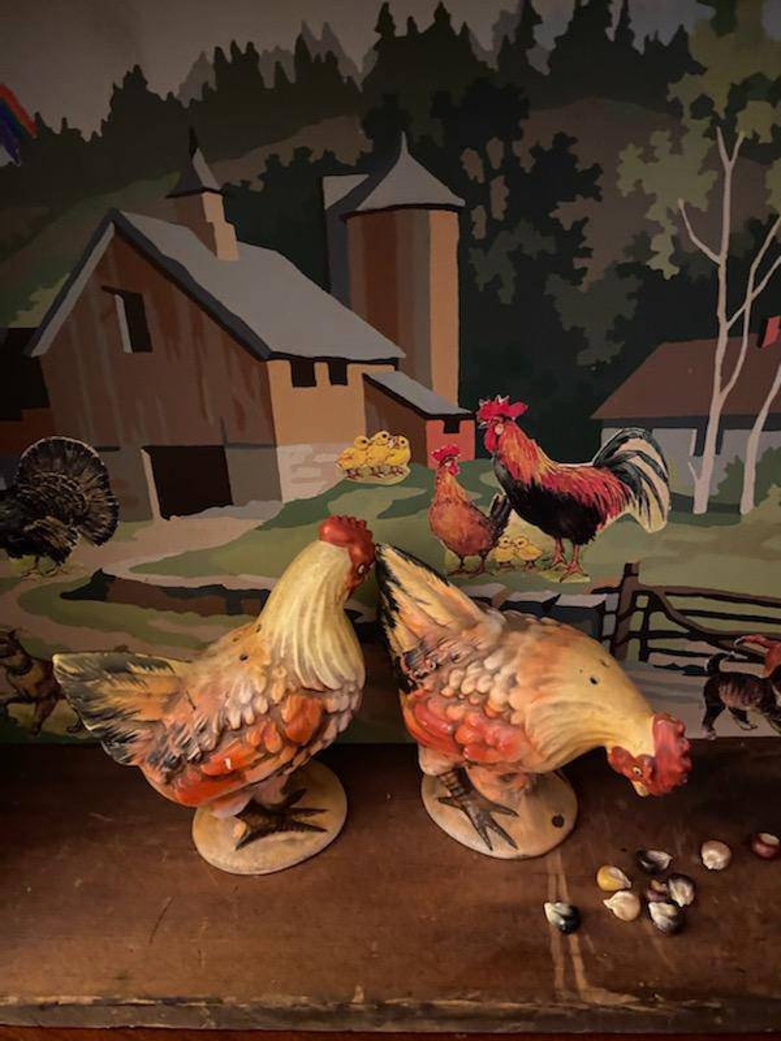 Assemblage Art, Found Object Art, Chicken Art, Folk Art, Vintage Wooden ...