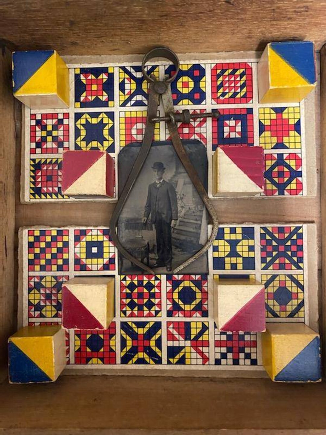 Assemblage Art, Found Object Art, Old Wooden Drawer, Blocks to Make an ...