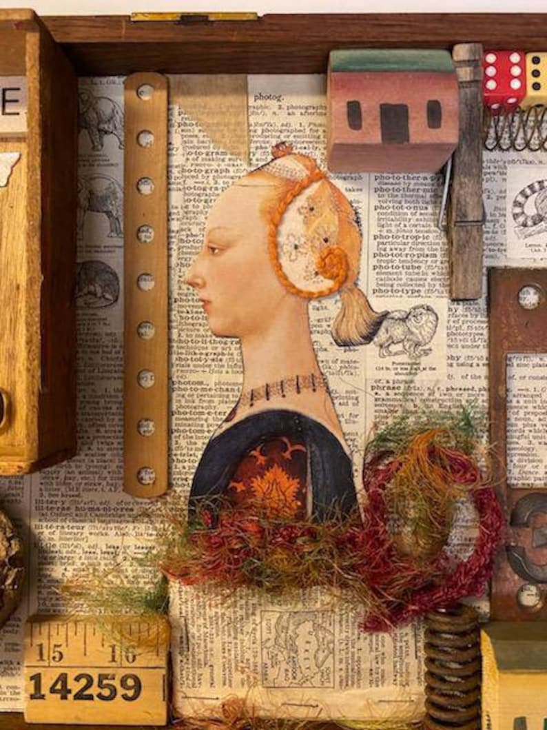 Assemblage Art, Found Object Art, “home”, Uccello, Painter of Woman ...