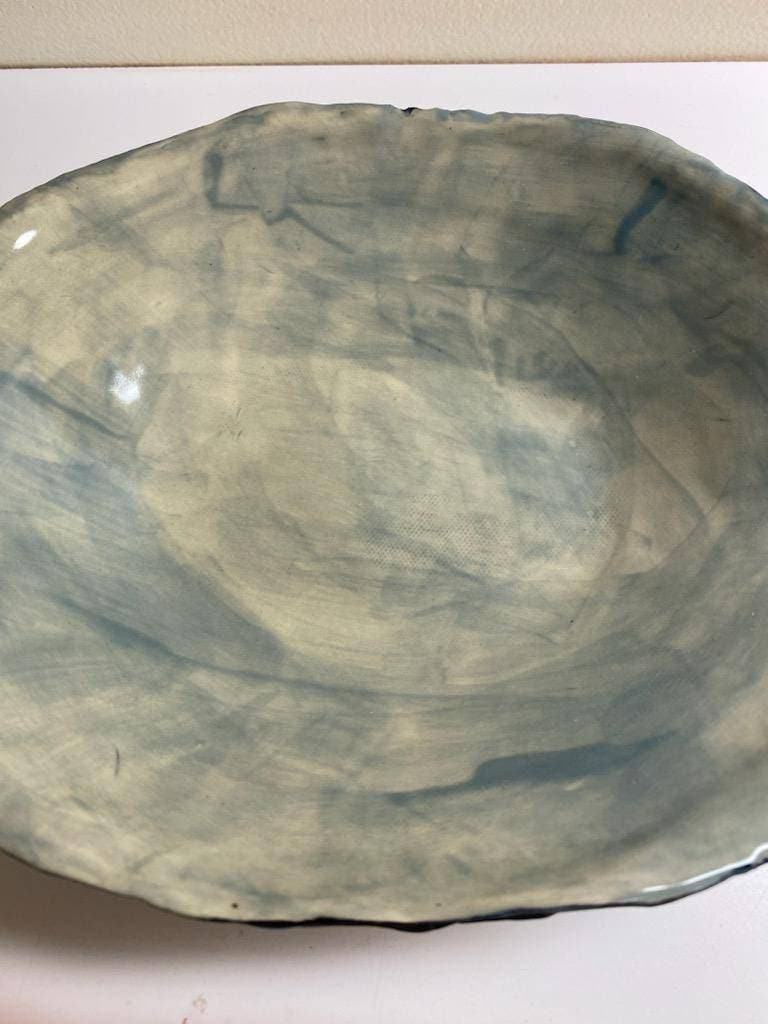 Whimsical Pottery Bowl, an Oyster Shell Shaped Bowl, Functional Bowl ...
