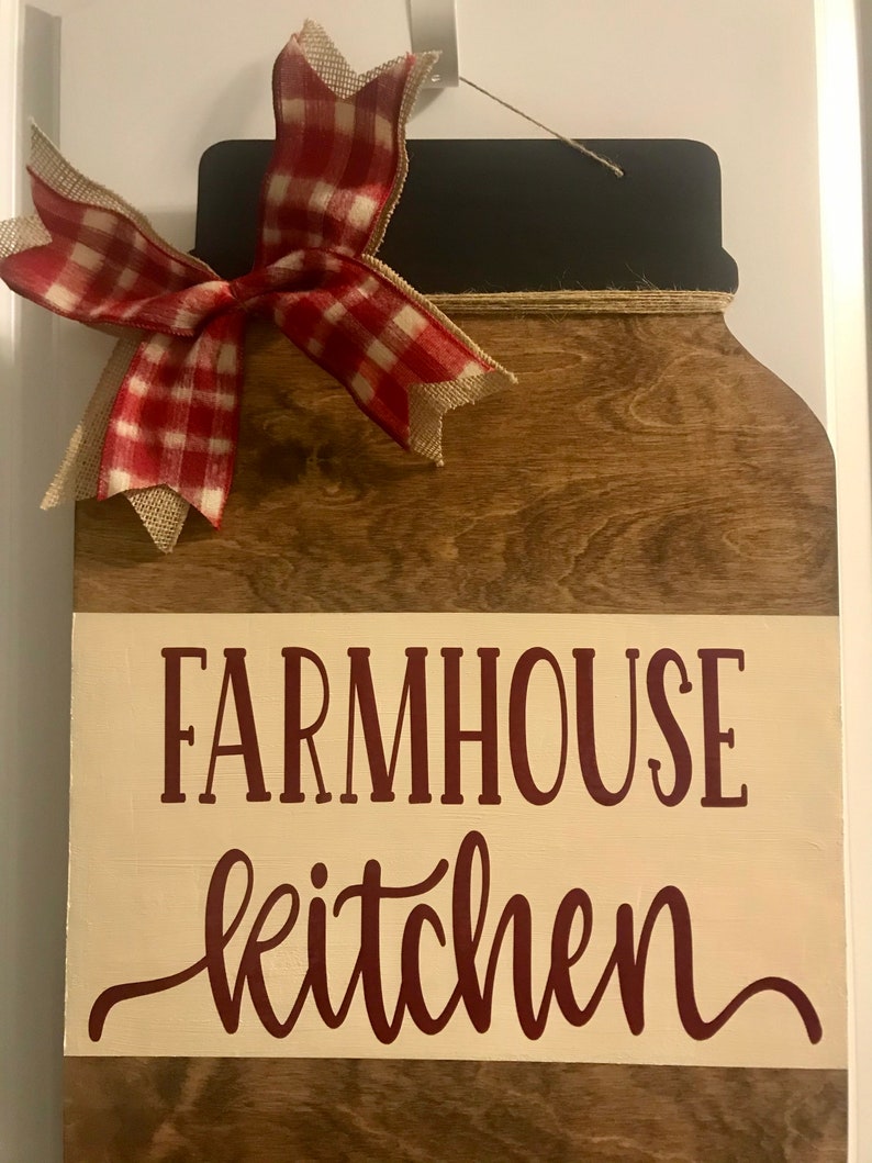 Kitchen Mason Jar Decor Kitchen Pantry Door Kitchen Sign | Etsy