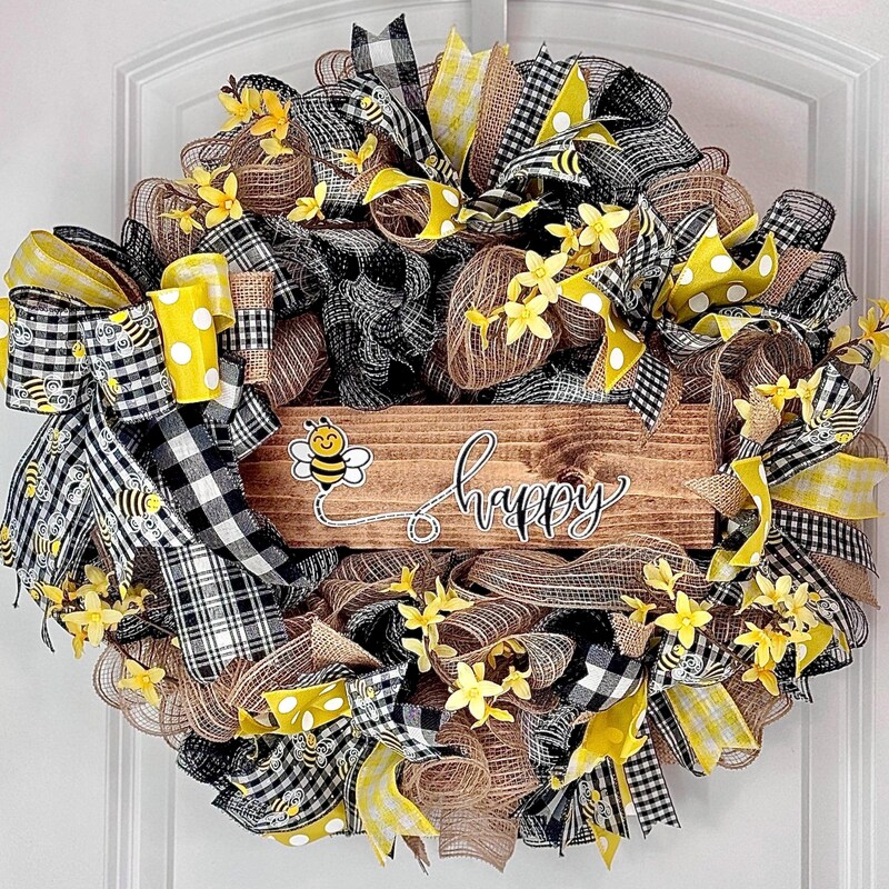 Spring Wreath - Etsy