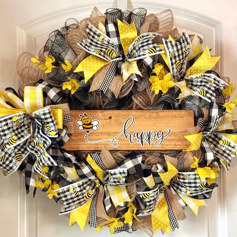 Spring Wreath - Etsy