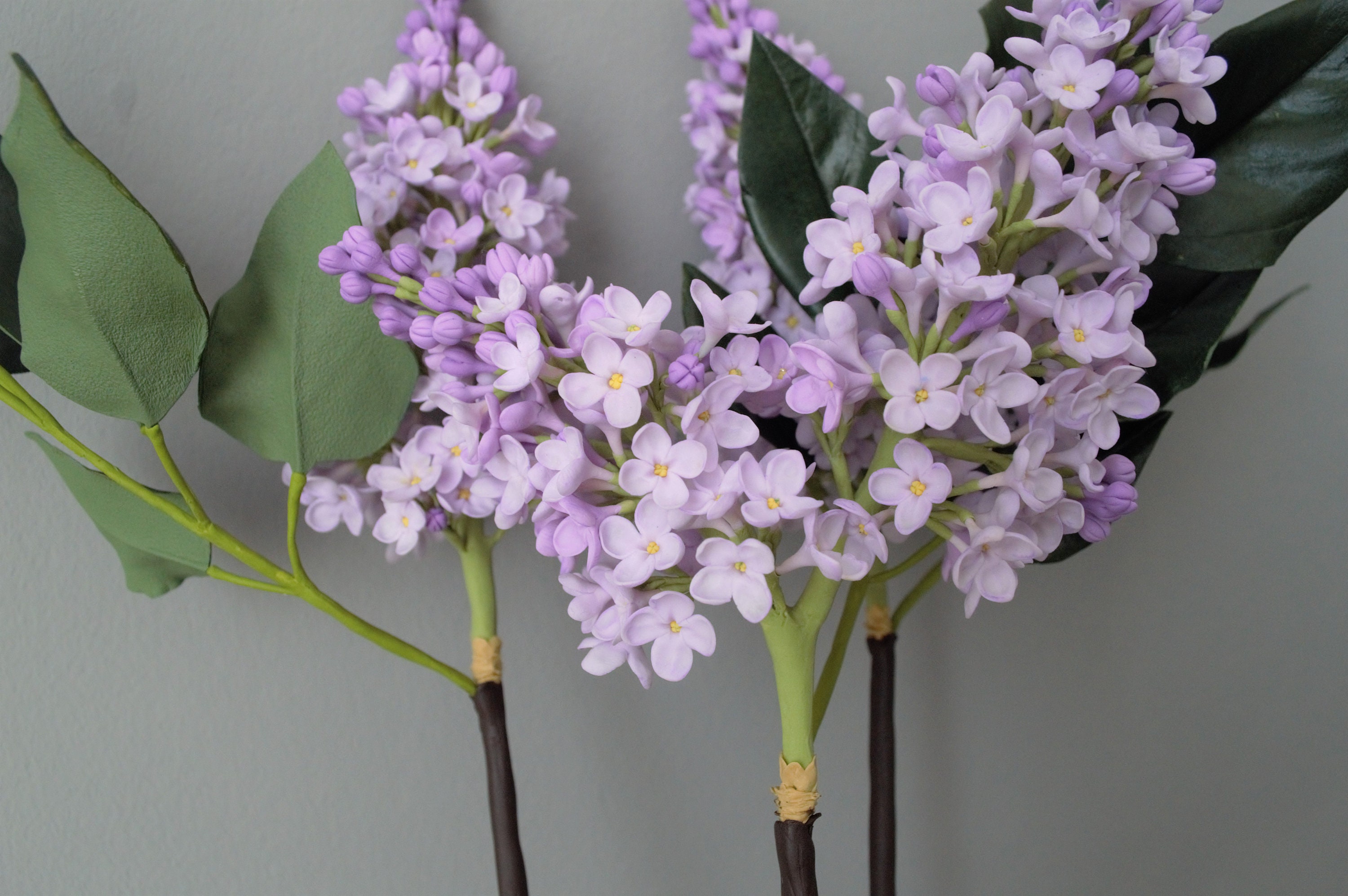 Lilac Bouquet. Realistic Cold Porcelain Flowers. Lilac in a Vase. - Etsy