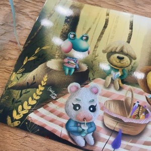 ACNH Picnic Print Fan Art Lily, Shep, Flurry, Molly, Whitney, Marshal ...