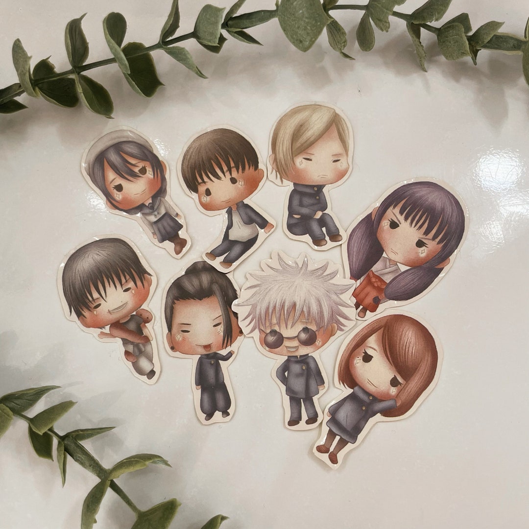 Anime Cute Chibi Stickers Season 2 Gojo, Geto, Shoko, Utahime, Toji ...