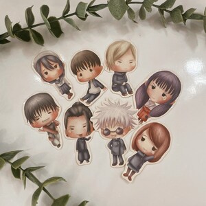 Anime Cute Chibi Stickers Season 2 Gojo, Geto, Shoko, Utahime, Toji ...