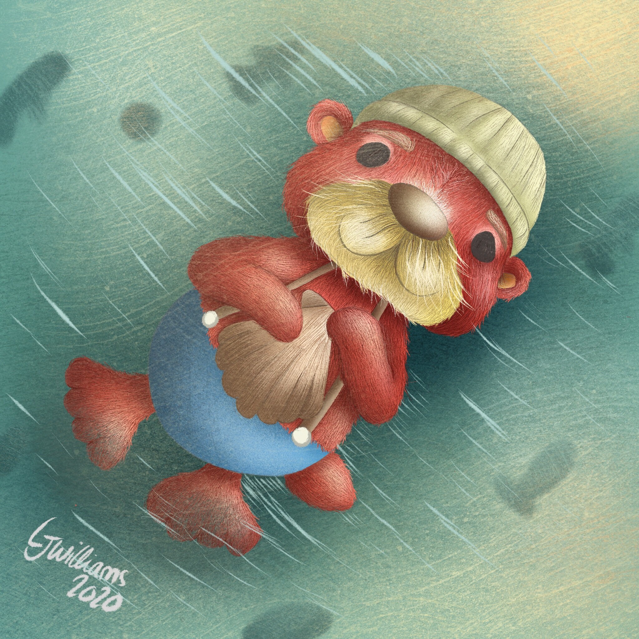 Animal Crossing Pascal Illustration Print | Etsy