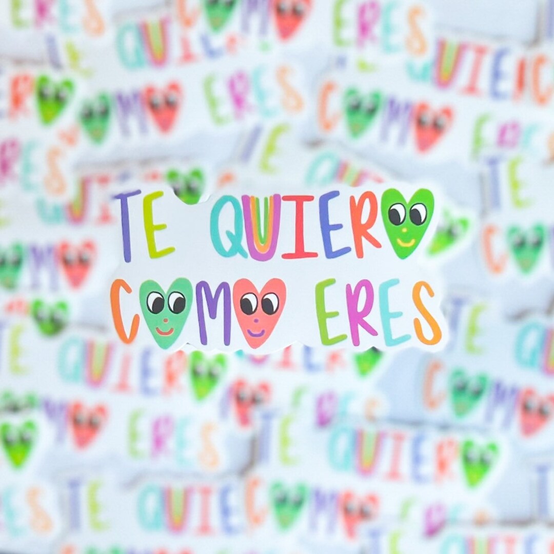 Positive Message Spanish Vinyl Sticker | Bilingual Teacher Gift | Te ...