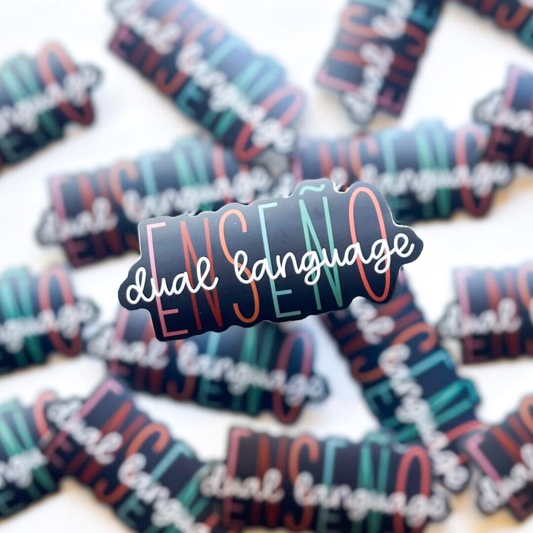 Dual Language Decal | Motivational Vinyl Sticker | Positive Vinyl ...