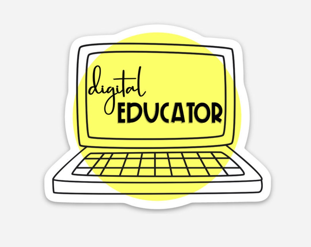 Digital Educator Vinyl Sticker Spanish Laptop Decal Online Teaching ...
