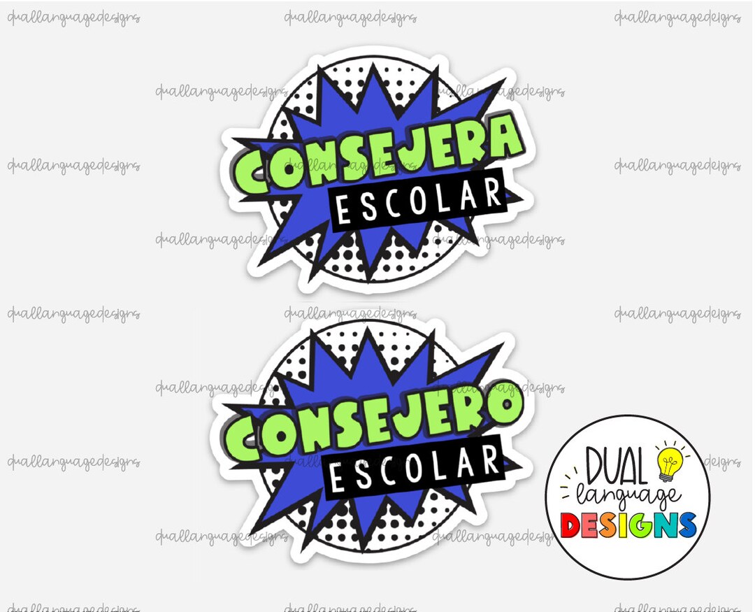 School Counselor Sticker Spanish Vinyl Sticker Comic Book Inspired ...