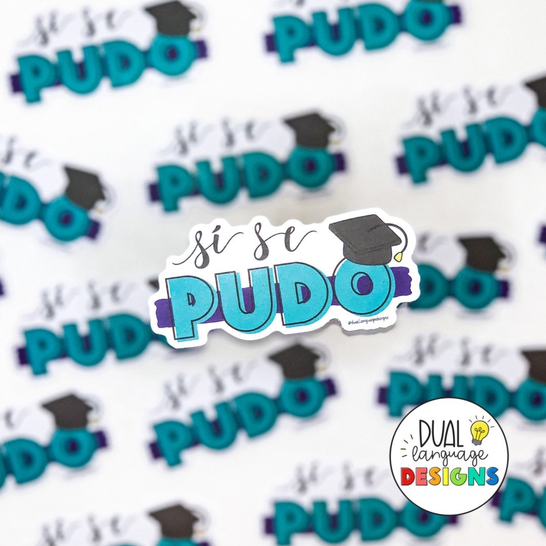 Spanish Graduation Vinyl Sticker | Bilingual Laptop Decal | High School ...