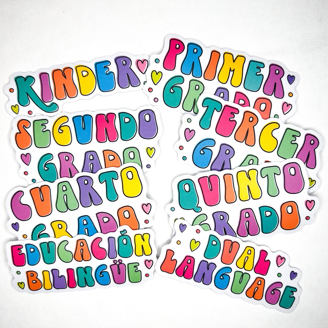 Elementary Teacher Sticker | Spanish Profe | Retro Vinyl | Spanish ...
