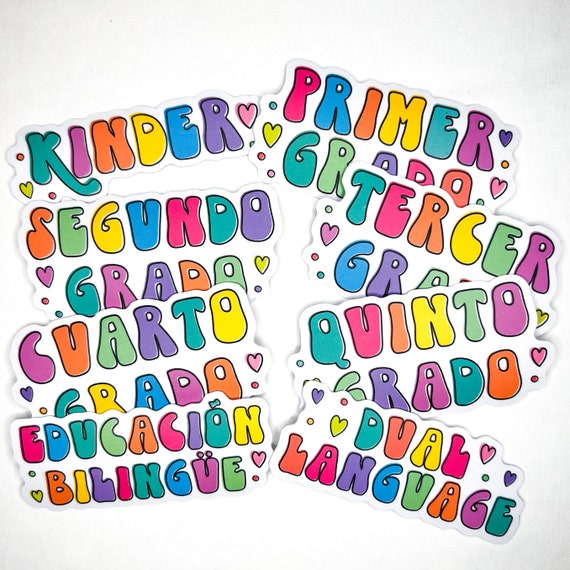 Elementary Teacher Sticker Spanish Profe Retro Vinyl - Etsy