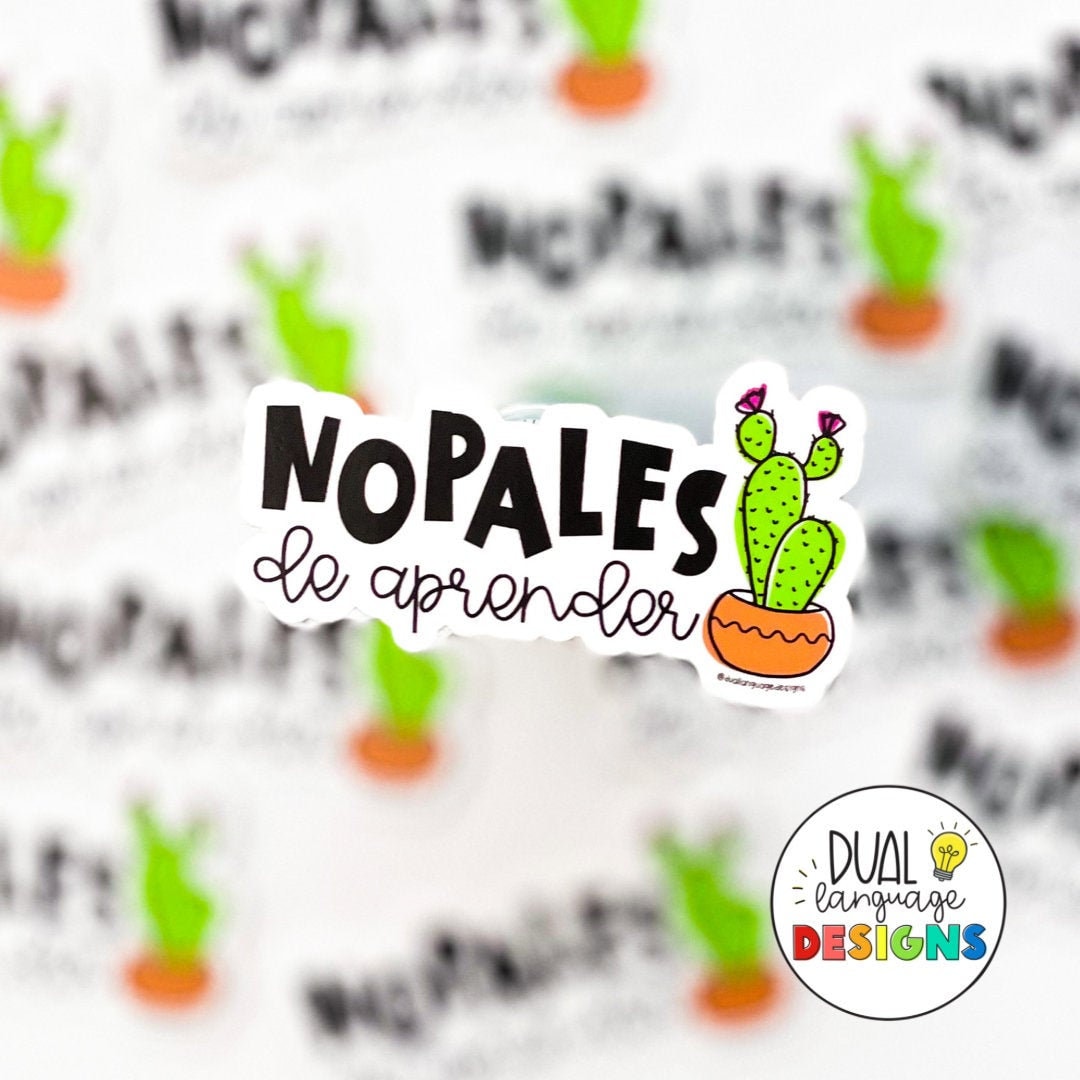 Cactus Vinyl Sticker | Spanish Puns | Vinyl Sticker | Bilingual Teacher ...